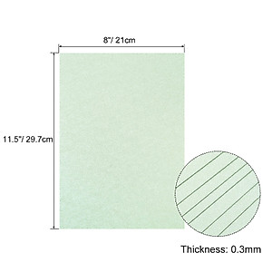 MECCANIXITY Shimmer Cardstock Paper 50 Sheets, Pearlescent Card Stock 8x11.5 Inch 92 Lb/250gsm, Craft, Scrapbook, Cover, Gift Wrapping, Wedding Invitation, Birthday Card, Light Green