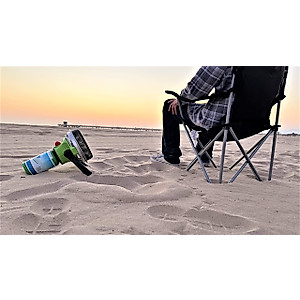 Flame King Portable Propane Gas Outdoor Heater with Piezo Electric Start for Camping, Garage, Ice Fishing, Patio, and Tabletop Green Small