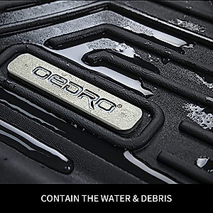 OEDRO Floor Mats Compatible for 2018-2023 Honda Odyssey, Unique Black TPE All-Weather Guard Floor Liners