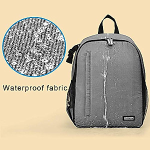 CADeN Camera Backpack Bag Professional for DSLR/SLR Mirrorless Camera Waterproof, Camera Case Compatible for Sony Canon Nikon Camera and Lens Tripod Accessories Gray