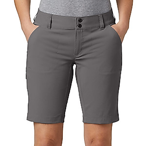 Columbia Women's Standard Saturday Trail Long Short, City Grey, 10W x 10L