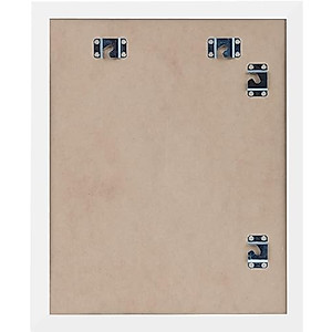 Americanflat 10x12.5 Kids Art Frame - Front Loading Picture Frame - Use as 8.5x11 Frame with Mat or 10x12.5 Frame Without Mat - My Mini Masterpiece - Holds 100 Artworks - White