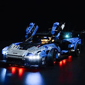 Kyglaring Led Light kit Only - Light Set Designed for Lego 42123 Creator Expet McLaren Senna GTR Toy Car Model Building Set- NOT Included Lego Model (Standard Version)