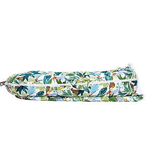 Newborn Lounger Cover for DockATot Deluxe | 100% Cotton Baby Lounger Extra Cover | Hypoallergenic Infant Baby Nest Replacement Cover for DockATot Docks Deluxe+ Pineapple and Palm(Cover Only)