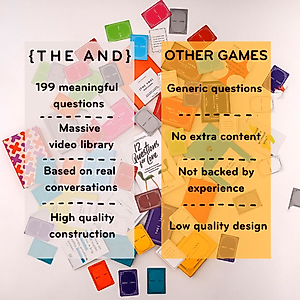{THE AND} Family Edition - 199 Family Conversation Cards to Strengthen Relationships - Questions for Families to Get Everyone Talking - Fun Family Bonding Game at Dinner or Game Night By The Skin Deep