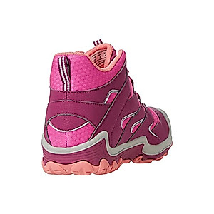 Merrell unisex child Chameleon 7 Mid Alternative Closure Waterproof Hiking Boot, Berry, 2 Big Kid US