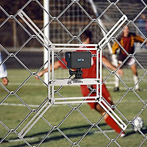 Action Camera Fence Mount Metal Camera Fence Mount for GoPro iPhone, Mevo Start, Phones, to a Chain Link Fence for Recording Baseball/Softball (Mini)