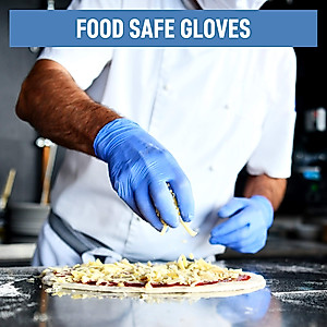 Dre Health Large Blue Powder Free Disposable Nitrile Gloves (Pack of 100)