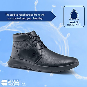 Shoes for Crews Men's Holden Sneaker, Black, 9.5