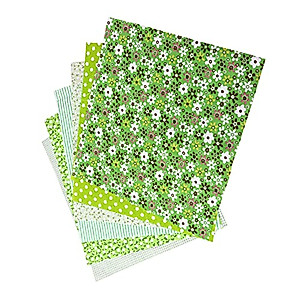 Quilting Fabric Squares 7pcs Cotton Fabric Non Woven Fabric for Crafts Quilted Fabric Linen Fitted Sheet Floral Bedsheets Floral Cloth Floral Cotton Cloth Craft Fabric Scarf Felt