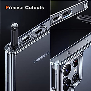 LK for Samsung Galaxy S23 Ultra Case, [Military Grade Drop Protection] [Not Yellowing] Matte-Finish, Shockproof, Anti-Scratch Protective Case for S23 Ultra 5G, Matte Clear