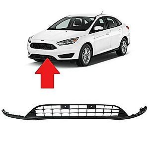 TOPAZ F1EZ17626A Front Bumper Valance Panel Lip Chin Lateral Grille Fit for 2015-2018 Ford Focus