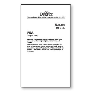 Burpee Sugar Snap Pea Seeds 300 seeds