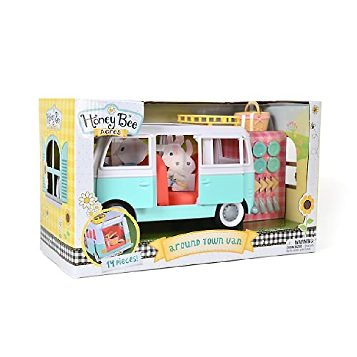 Sunny Days Entertainment Honey Bee Acres Around Town Van - 14 Accessory Pieces