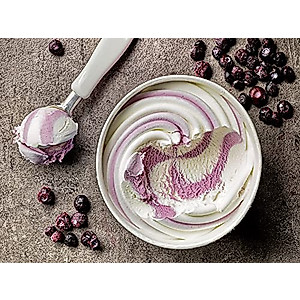 Axe Sickle 100 Pcs 8 Ounce Paper Ice Cream Cups Disposable Dessert Bowls for Hot or Cold Food, Sundae, Frozen Yogurt, Soup, White