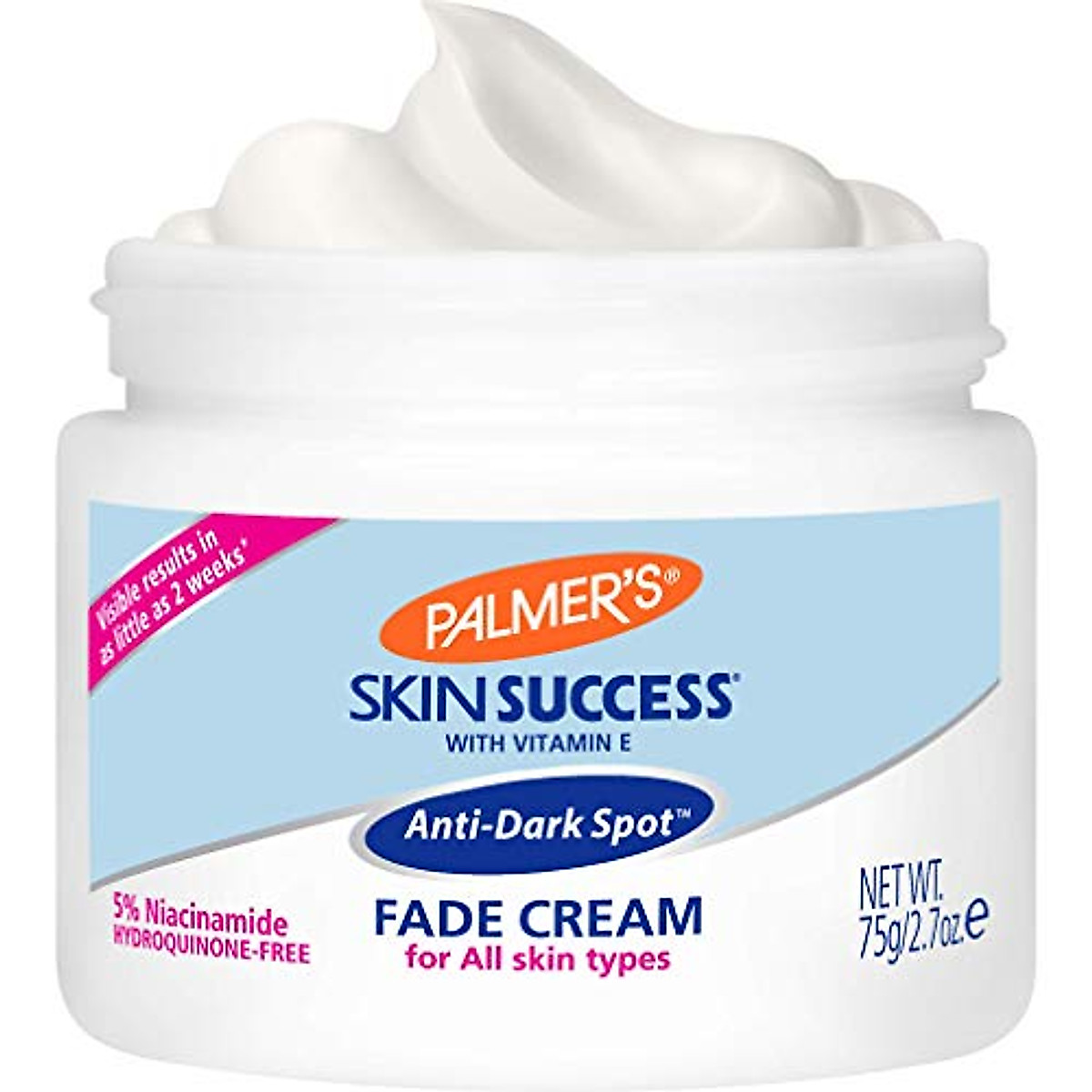 Palmer's Skin Success Anti-Dark Spot Fade Cream with Vitamin E and Niacinamide, Helps Reduce Dark Spots and Age Spots, Suitable for All Skin Types 2.7 Ounce