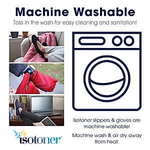 isotoner Women's Premium Knit Slide Slippers-Moisture-Wicking Lining, Rubber Indoor/Outdoor Sole, Ash, 7-8