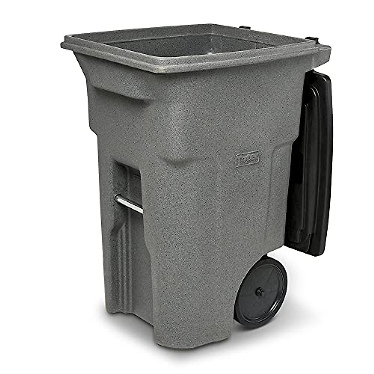 Toter 64 Gal. Trash Can Graystone with Quiet Wheels and Lid