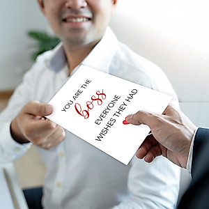 Londue Funny Boss Day Card for Boss Leader Manager, Boss's Day Gift Cards from Group Employee, Appreciation Gifts for Boss -You're The Boss That Everyone Wishes They Had