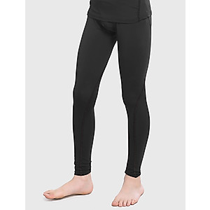 TELALEO 3 Pack Boys' Youth Compression Leggings Tights Base Layer Athletic Pants for Sports Basketball Hockey Baseball Running Black Blue Grey 3 Pack S