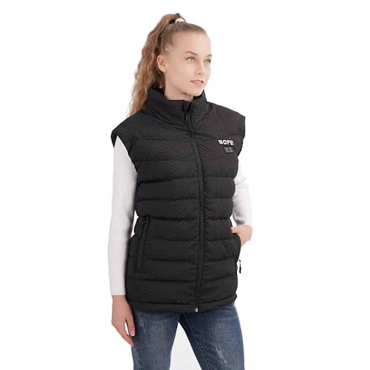 Sofe Lightweight Heated Vest for Men/Women with Battery Pack Rechargeable Electric Heated Apparel Battery Included