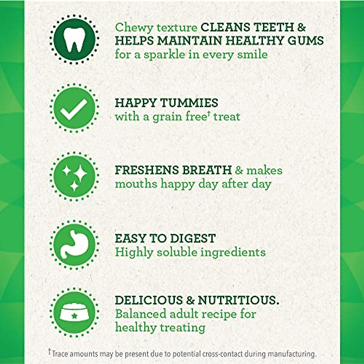 GREENIES Grain Free TEENIE Natural Dog Dental Care Chews Oral Health Dog Treats, 27 oz. Pack (96 Treats)