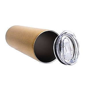 Elanze Designs Fluttering Butterfly Spring Wrap-Around Design 20 Ounce Insulated Stainless Steel Coffee Travel Tumbler Mug Cup, Slide Top Lid & Reusable Straw, Vegas Gold Glitter