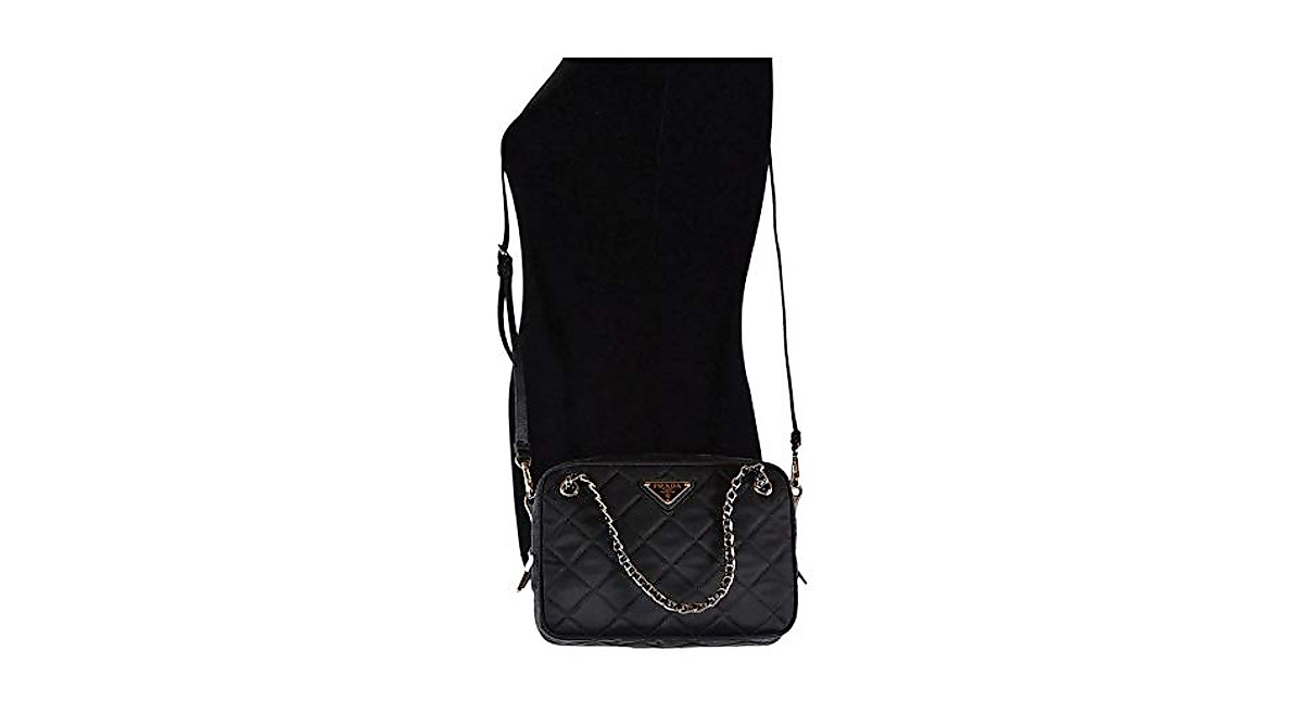 Prada Womens Black Tessuto Nylon Crossbody Bag | Stylish & Versatile
