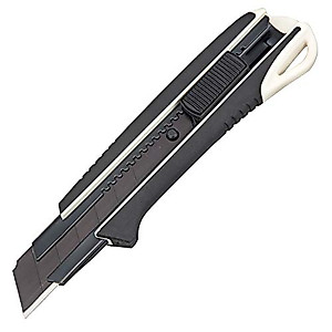 TAJIMA Utility Knife - 3/4" 7-Point Premium Cutter Series Snap Blade Box Cutter with Auto Lock & Razar Black Blade - DFC561N