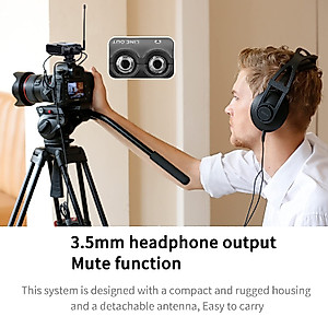 BOYA UHF Wireless Lavalier Microphone with 48-Channel, BY-WM6S, Broadcast Sound Quality and Integrity of Audio, Built-in Rechargeable Battery for Smartphone, Tablets, DSLR Camera, Sony Camcorder