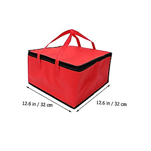 Anneome Insulation Camping Insulated Pizza Catering Supplies Insulated Grocery Thermal Lunch Food Transport Aluminum With Zipper Travel Warm Rice