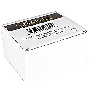 Vivaplex, 12, Clear, 1 oz Glass Bottles, with Black Fine Mist Sprayers