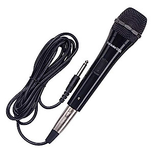 Karaoke USA M189 Professional Dynamic Microphone (Detachable Cord), Black