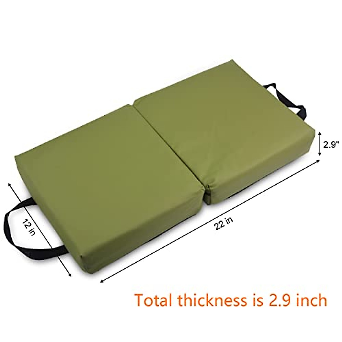 i frmmy Waterproof Memory Foam Extra Thick Kneeling Cushion Pad- Garden Kneeler for Gardening, Bath Kneeler for Baby Bath, Knee Mat for Work, Extra Large 22x12 Inch, Thick 2.9 Inch