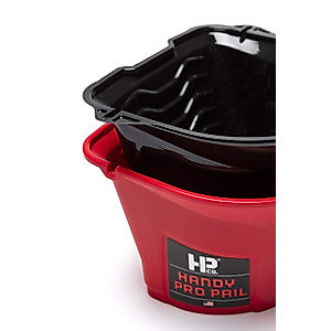 Handy Paint Pro Pail, Holds 1/2 Gallon of Paint or Stain, Accommodates up to a 6 1/2 inch Mini-Roller and 3 inch Brush