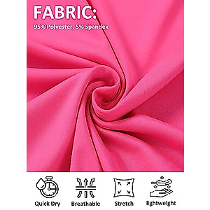 EXARUS 4 Pack Girls Athletic Shirts Short Sleeve Quick Dry Crewneck Tee Activewear Performance Tops for Kids 8-16Y Set 3 10Y