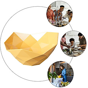 DOITOOL Banana Holder Glass Bowl Fruit Bowl Decorative Dessert Snacks Serving Stand Food Plate Tray Irregular Nuts Plate for Home Counters Centerpiece Yellow Banana Holder Dining Table Decor