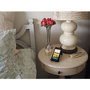 TYLT VU Qi Wireless Phone Charging Pad (Blue, 3 Coil) Tilted Stand & Fast Battery Charger Station for Compatible iPhone, Samsung, Google, Android & Qi-Enabled Cell Phones
