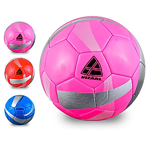Vizari Hydra Soccer Ball | Synthetic Youth Football Gear | Soccer Training Equipment for Kids | Indoor Outdoor Play | Soccer Training | Gifts for Soccer Lovers | Professional & Adult Soccer Balls