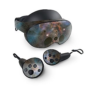 MightySkins Glossy Glitter Skin Compatible with Meta Quest Pro - Eagle Nebula | Protective, Durable High-Gloss Glitter Finish | Easy to Apply, Remove, and Change Styles | Made in The USA
