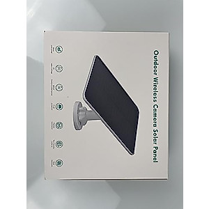 Solar Panel for Ring Doorbell, 6W Solar Panel Compatible with Ring Video Doorbell 2, Video Doorbell 3, Video Doorbell 3+, Video Doorbell 4 and Video Doorbell Plus