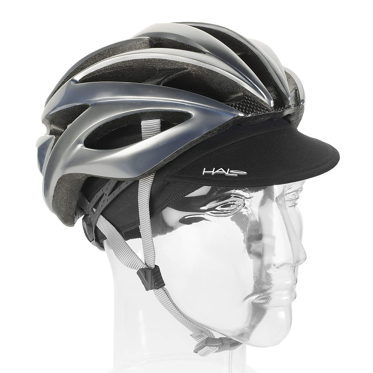 Halo Headband mens headband with visor, Black, One Size US