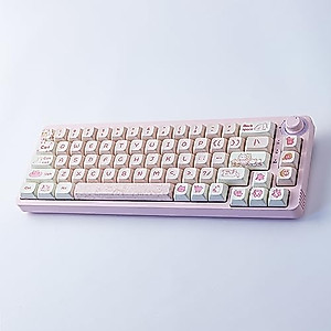 Hyekit PBT Keycaps 133 Keys Naughty Cat Keycaps Dye-Sublimation Cute Keycaps XDA Profile for Cherry Gateron MX Switches Mechanical Keyboards