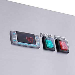 Nexel Reach In Freezer, 2 Glass Doors, 47 Cu. Ft.