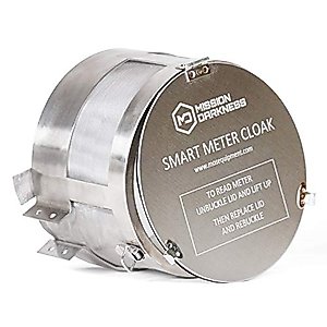 Mission Darkness Smart Meter Cloak // Innovative Flip Lid and Dual Layer Mesh Blocks Harmful RF EMF Radiation Emissions from Electricity "Smart Meters" Advanced Shielding Developed in USA by Experts