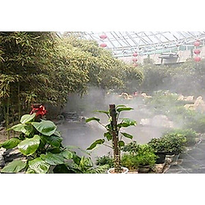 TOPCHANCES 13.5 kg/h 3Pcs 10 Head Ultrasonic Mist Maker Fogger Air Humidifier w/ 1050W Transformer Accessories Fountain Pond Atomizer for Greenhouse Hydroponics Garden/Lawn/Pond 220V