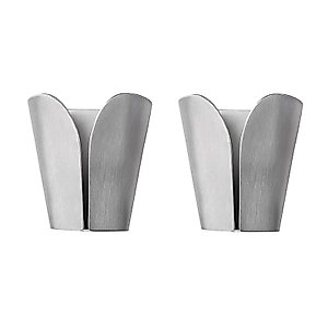 KES Kitchen Towel Hooks Self Adhesive Dish Towel Holder Hand Towel Hook Hanger Rustproof Stainless Steel Brushed Finish 2 Pack, AH7201-2-P2