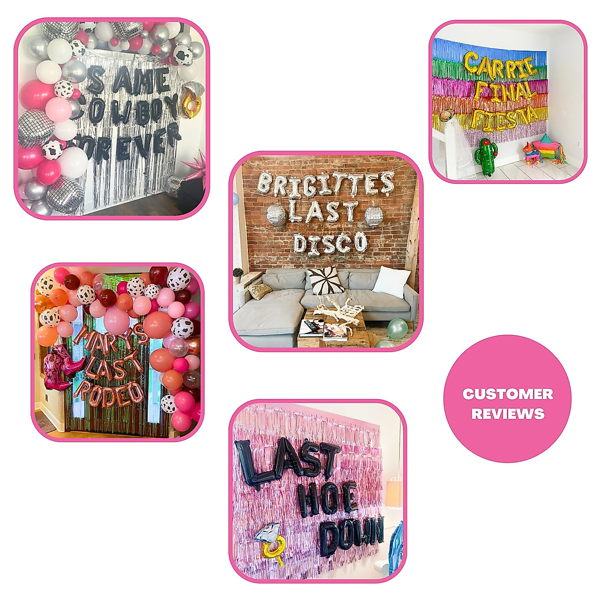 100% LIKED-Lucky In Love Vegas Bachelorette Decorations Balloon Garland and Banner Set, Las Vegas Bach Party, Vegas Bachelorette Party Lucky In Love Bridal Shower Garland