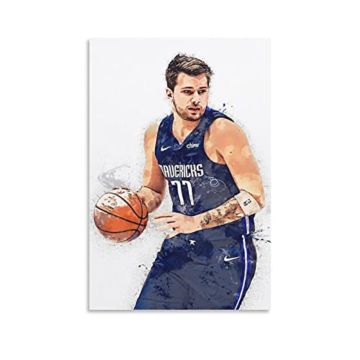 FANCHUANG Luka Doncic Basketball Posters Motivational Poster for Boys Bedroom Wall Canvas Inspirational Wall Art Unframe-style 12x18inch(30x45cm)