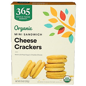 365 by Whole Foods Market, Organic Mini Cheese Sandwich Crackers, 7.5 Ounce